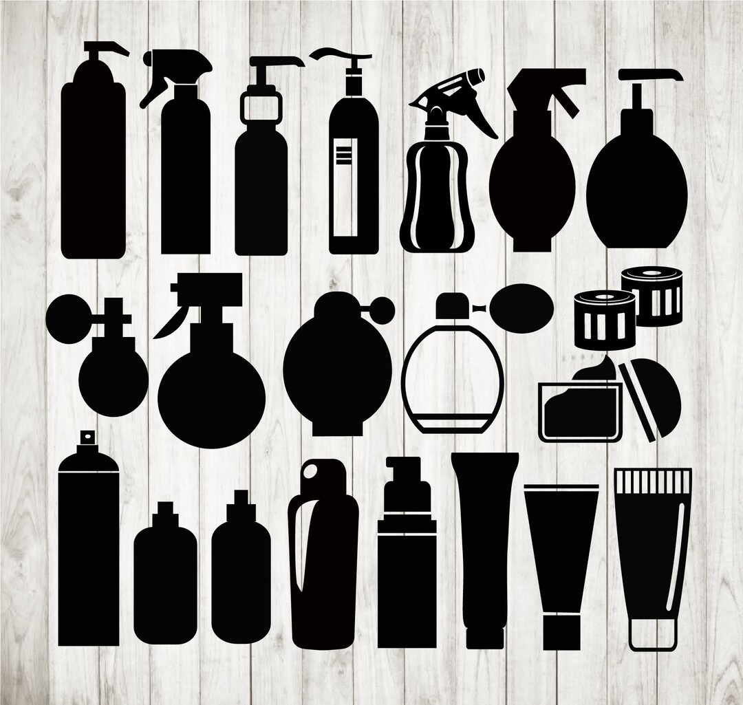 20 X Cosmetic Containers SVG Bundle, Beauty Cream Svg, Bottle Container ...