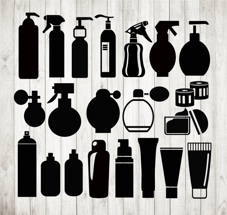 20 X Cosmetic Containers SVG Bundle Beauty Cream Svg Bottle | Etsy