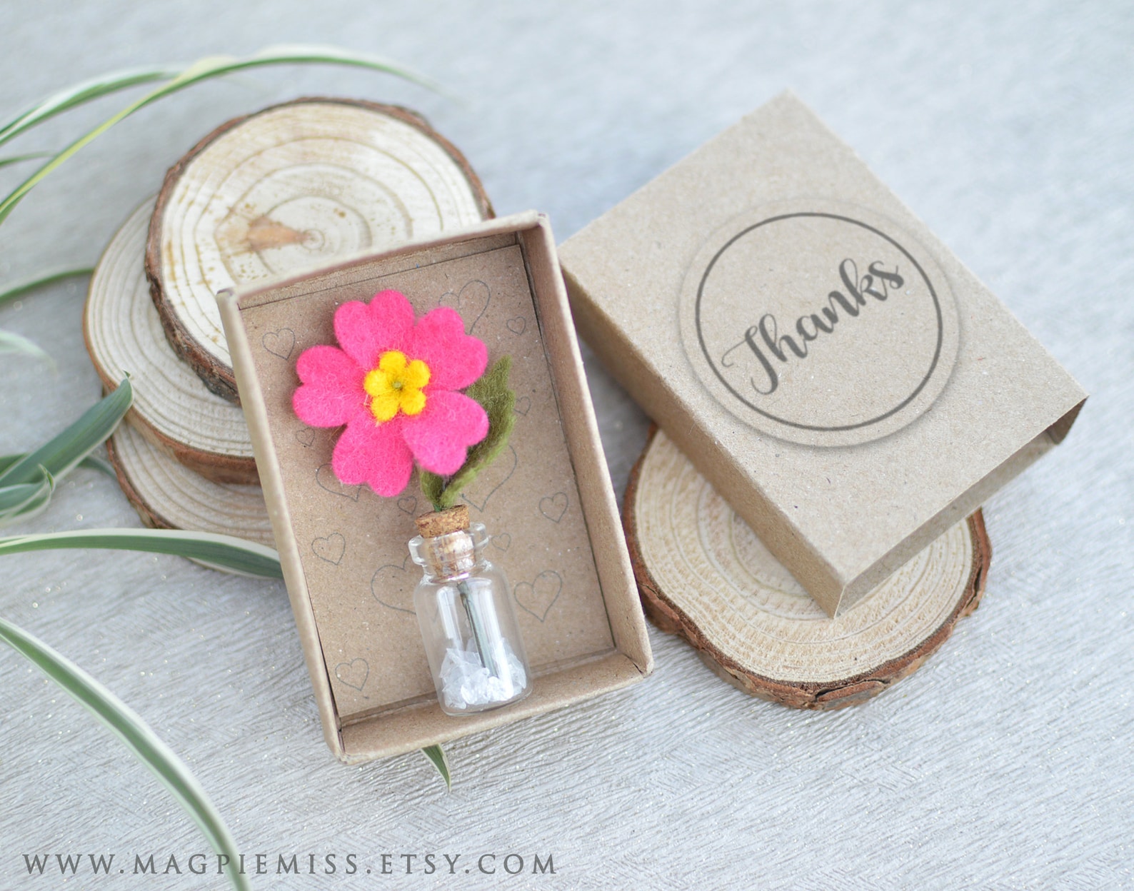 Primrose Gift Matchbox Gift Felt Primrose Mothers Day - Etsy
