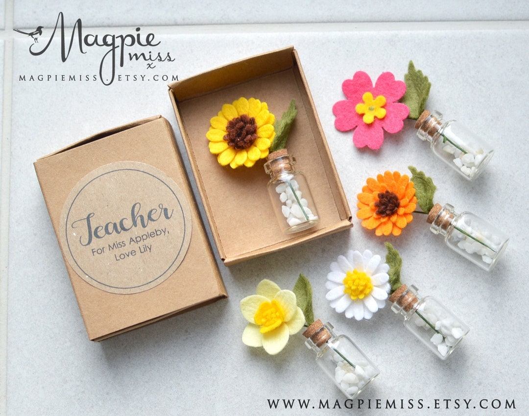 Teacher Gift, Flower, Teacher Appreciation Gift, Personalised Teacher ...