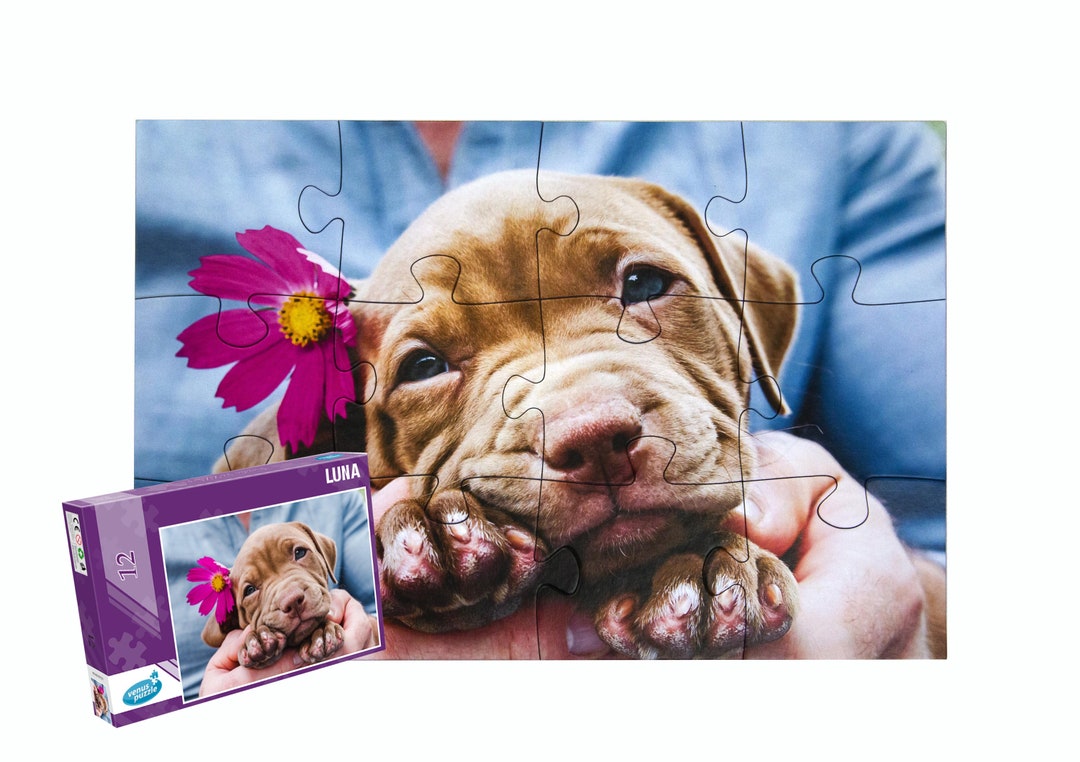 Custom Large Pieces Photo Puzzle / Personalized Magnetic Photo Jigsaw ...