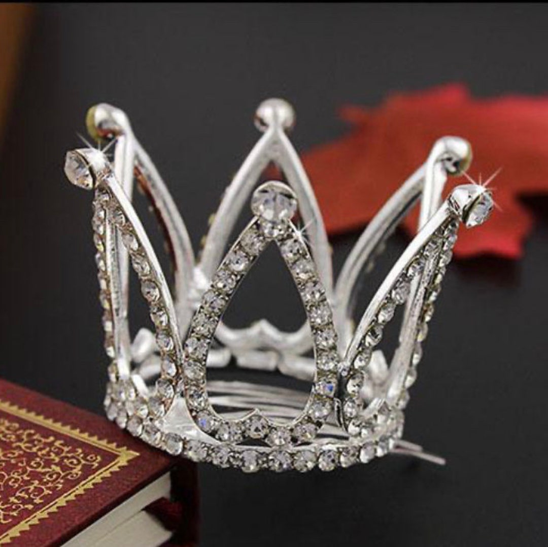 Mini Tiara Wedding Crown Hair Accessories Crystal Girls Women’s Mini ...