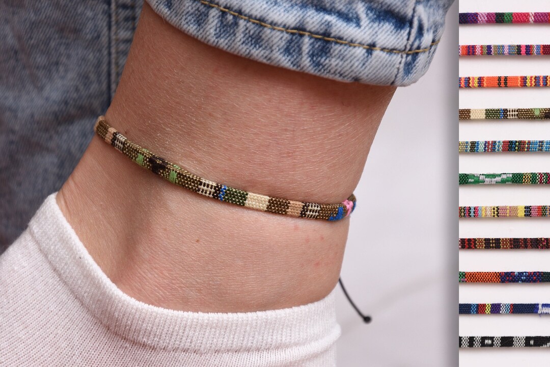 Gypsy Surf Anklet Waterproof Beach Anklet Cotton Ajustable Ankle ...