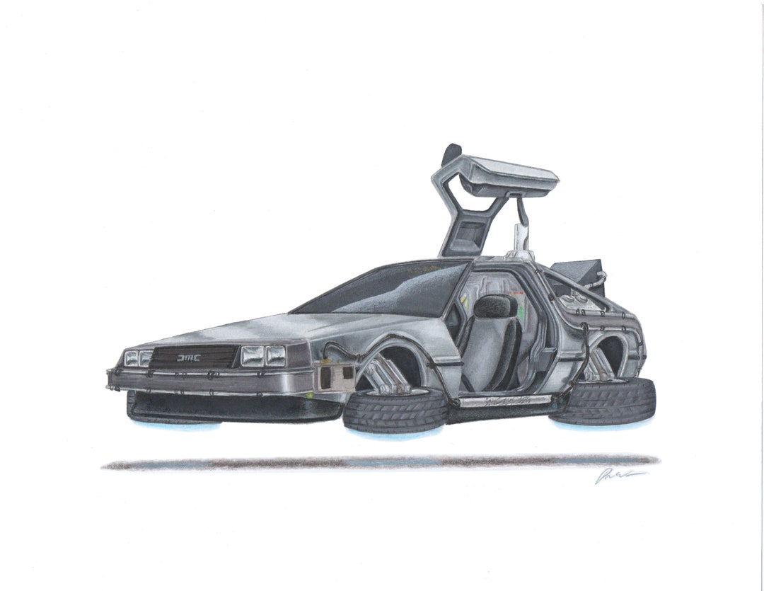 Back to the Future Hovering Time Machine - Etsy