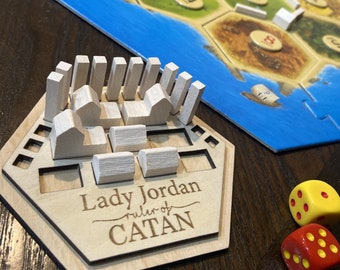 Settlers of Catan Combined Game Piece Holder SVG Cities and Knights ...