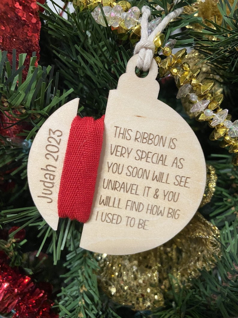Ribbon Height Ornament for Children SVG Laser Cut File Xtool Glowforge ...
