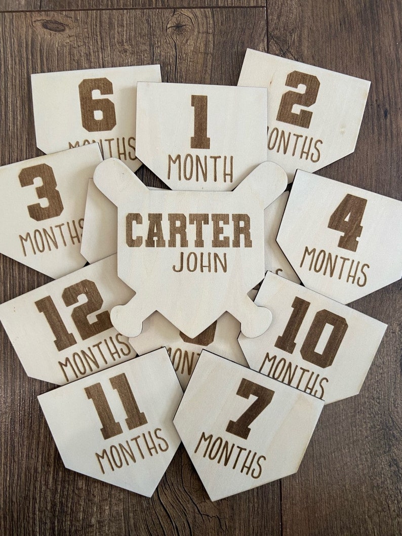 Baseball Bases Milestone SVG Laser Cut File - Etsy