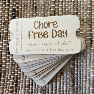 Reward Coupons for Kids Gift SVG File Laser Cutting Xtool Glowforge - Etsy