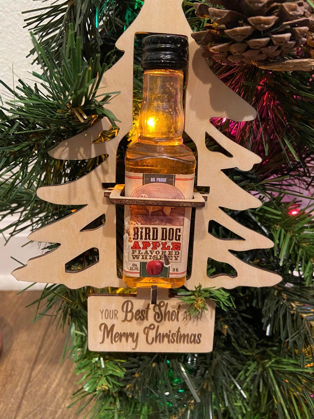 Alcohol Shooter Tree Ornament SVG PNG Laser Cut File - Etsy