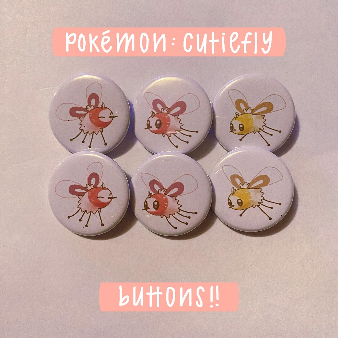 Pokémon: Cutiefly 1 Inch Buttons - Etsy