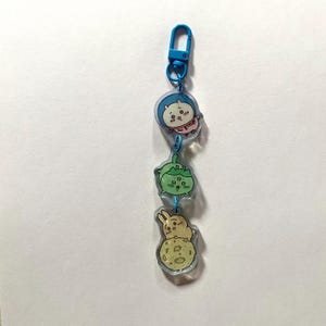 SPACE CHIIKAWA - Holographic Acrylic Linked Charm Keychain - Etsy