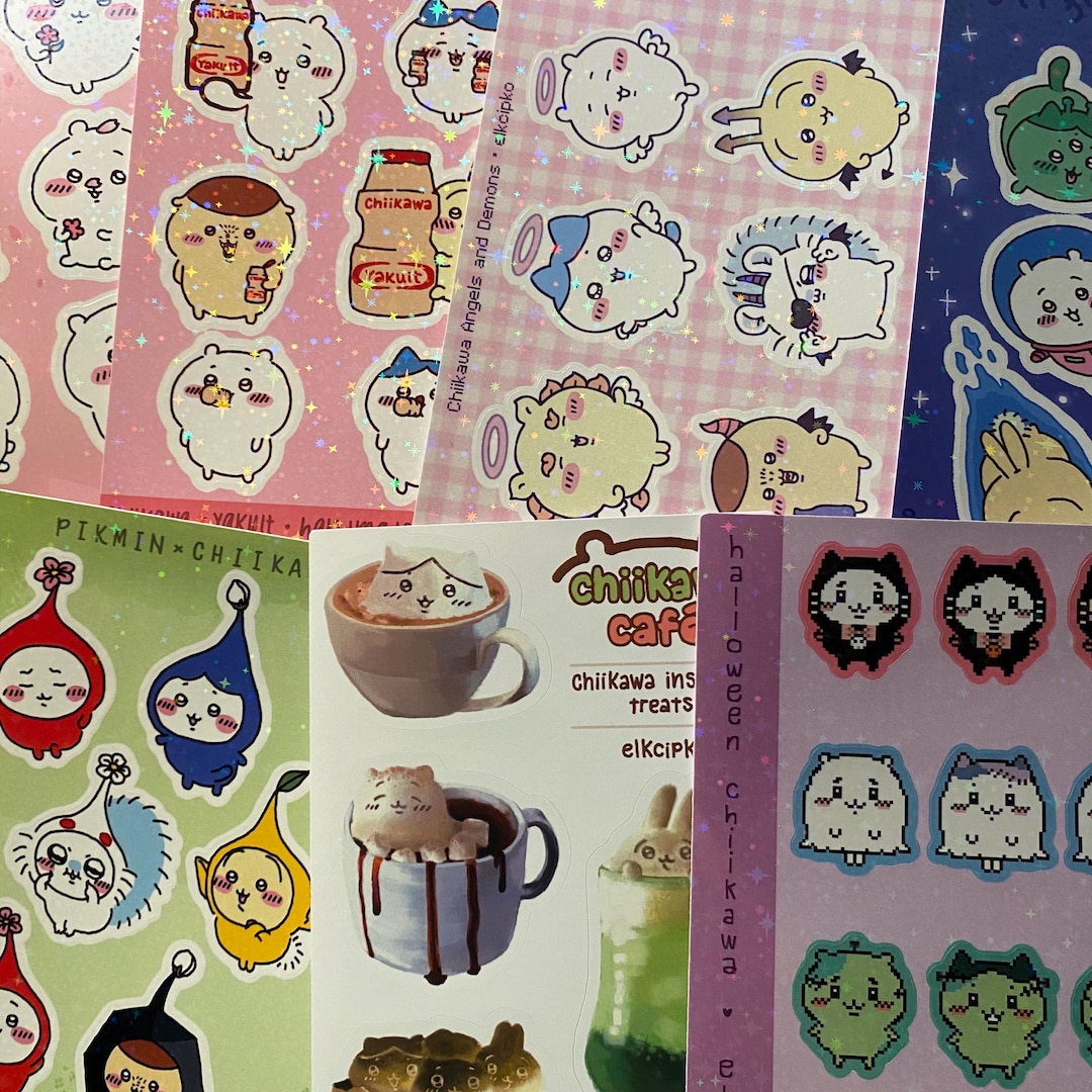 WATERPROOF Assorted Chiikawa Sticker Sheet - Holographic and Matte - Etsy