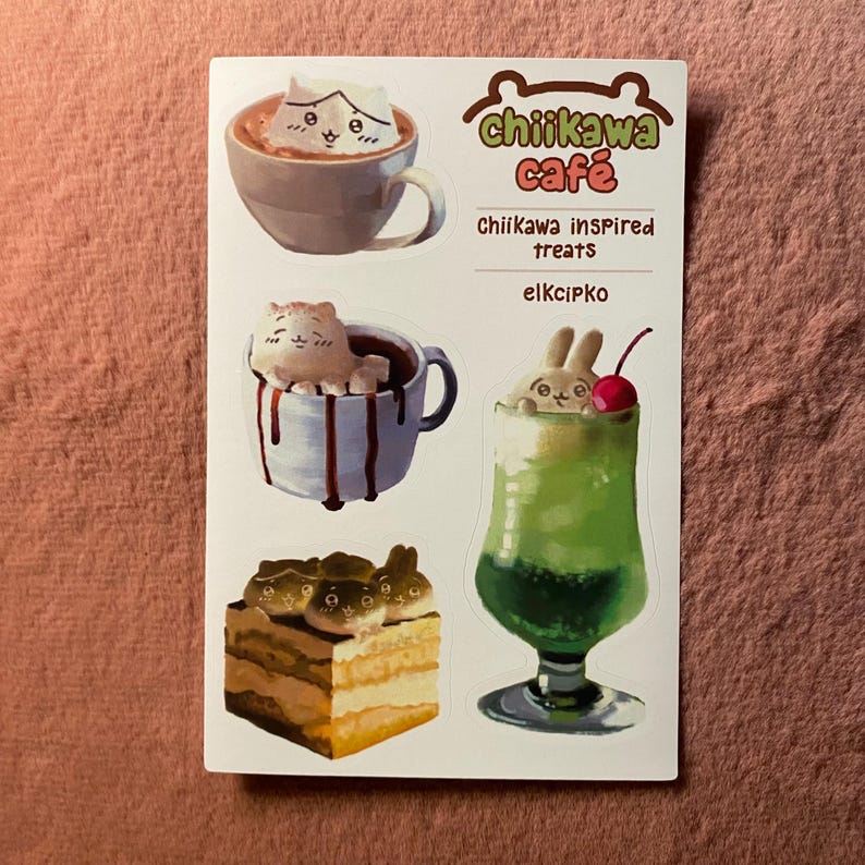WATERPROOF Assorted Chiikawa Sticker Sheet - Holographic and Matte - Etsy