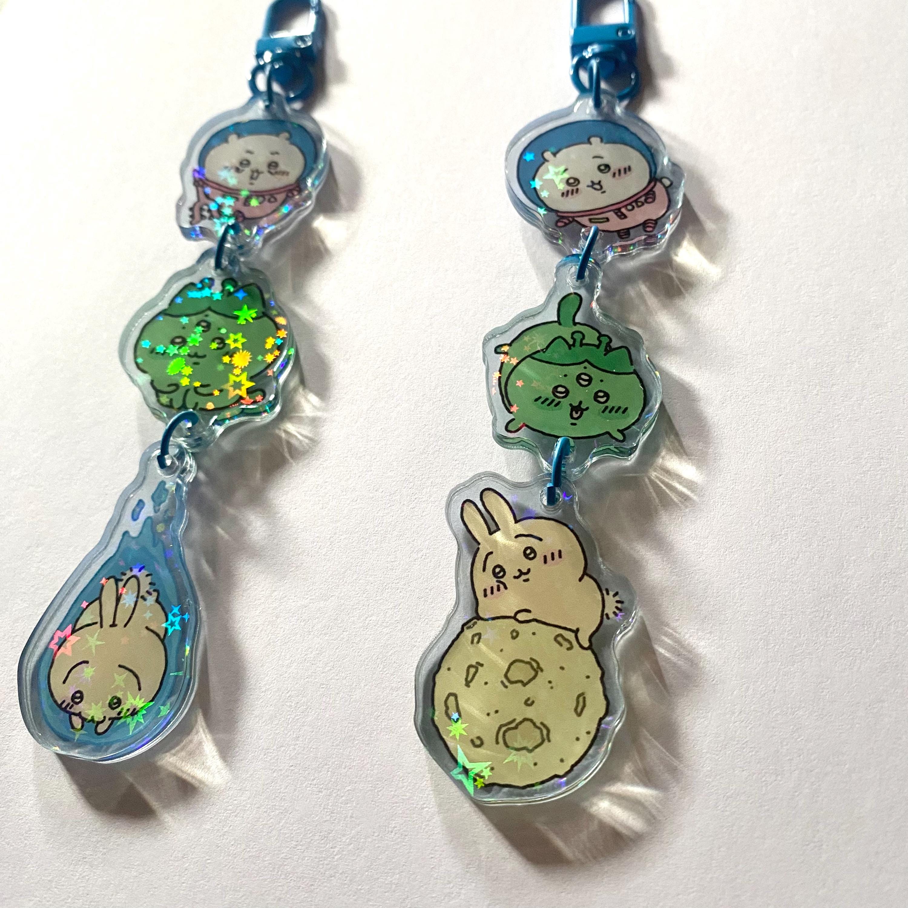 SPACE CHIIKAWA Holographic Acrylic Linked Charm Keychain - Etsy