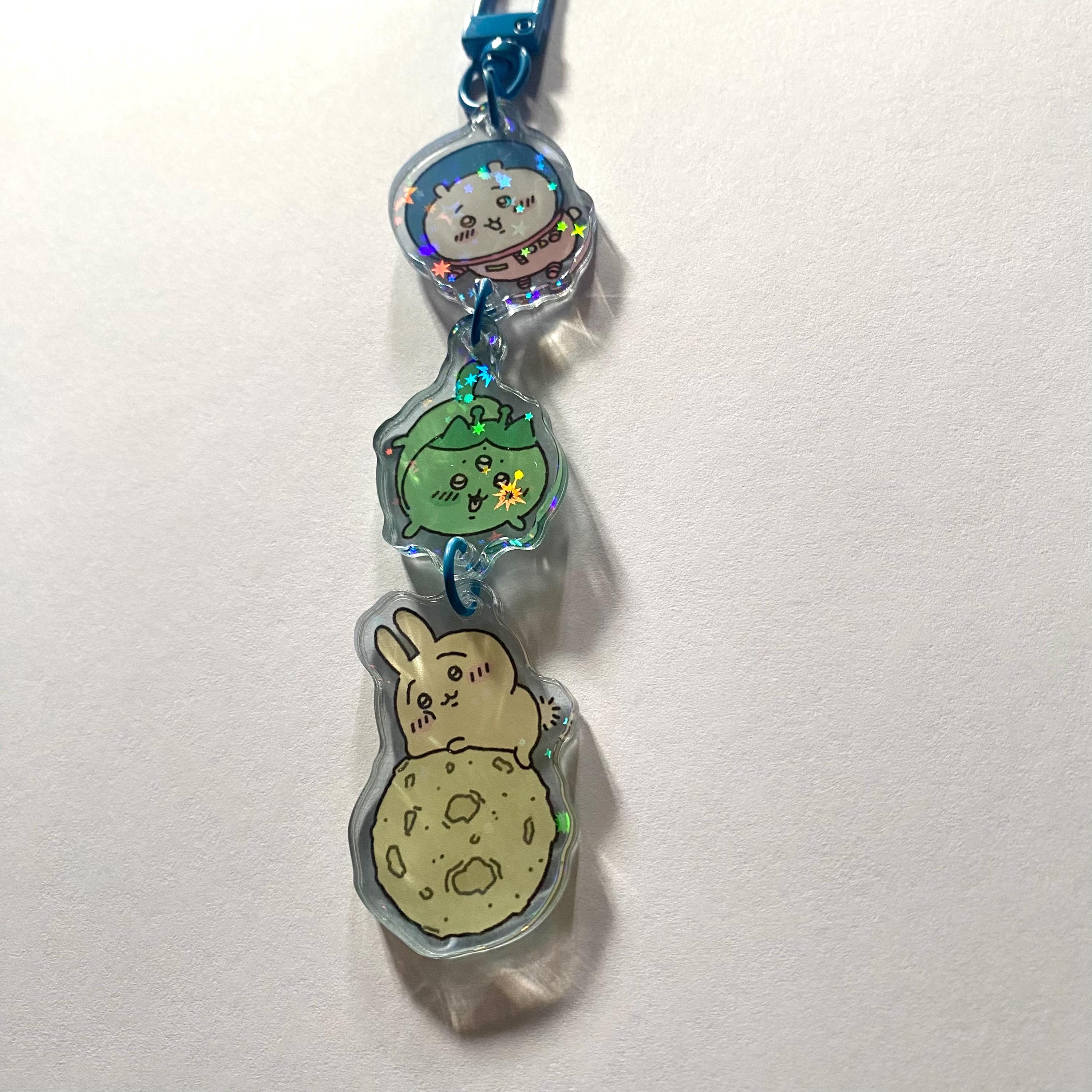 SPACE CHIIKAWA - Holographic Acrylic Linked Charm Keychain - Etsy