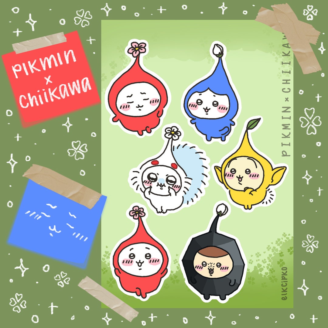 Pikmin X Chiikawa Sticker Sheet - Etsy