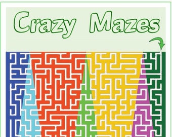 All New Mazes - Instant Download Printable Puzzles With Solutions for ...