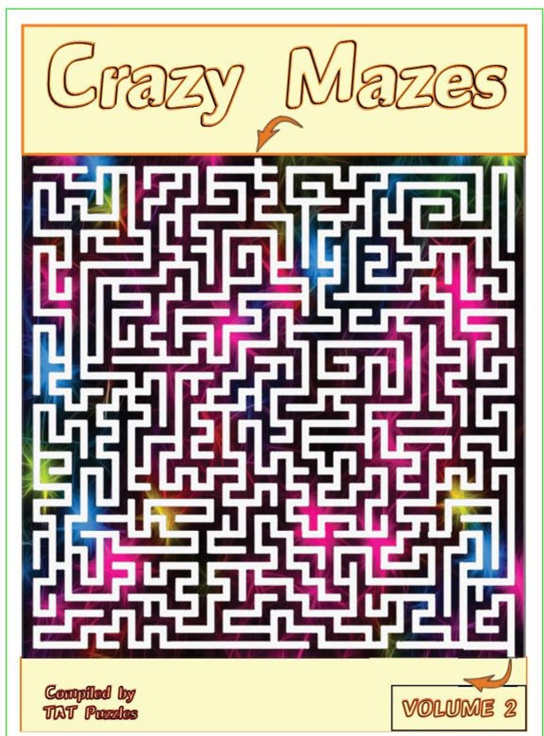 All New Mazes - Instant Download Printable Puzzles With Solutions for ...