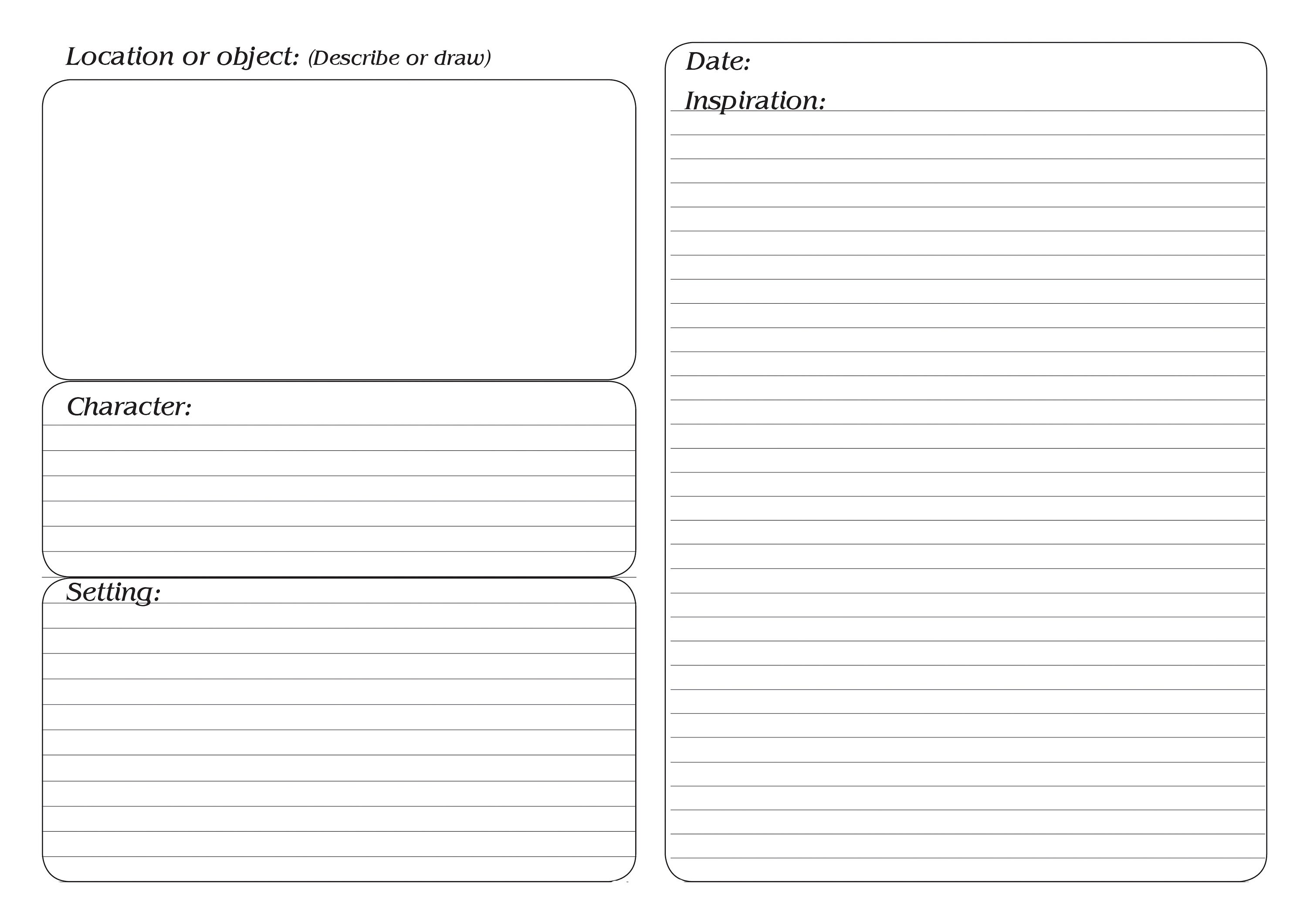 Writer's Prompts Journal - Notebook for Poetry and Story Ideas - A4 - 3 ...