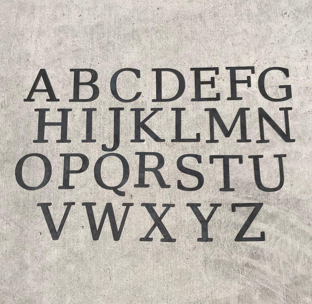 12 Inch Metal Letters/numbers - Etsy