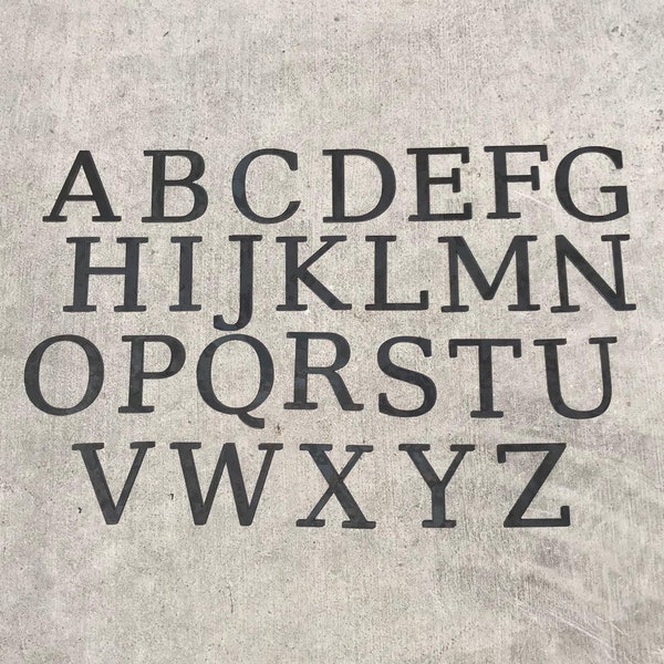 3 Inch Metal Letters - Etsy