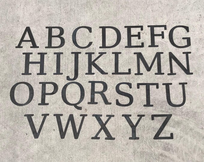 5 Inch Metal Letters/numbers - Etsy
