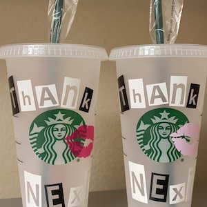 Thank You Next Starbucks Cup | Starbucks Cup | Customized Cup - Etsy
