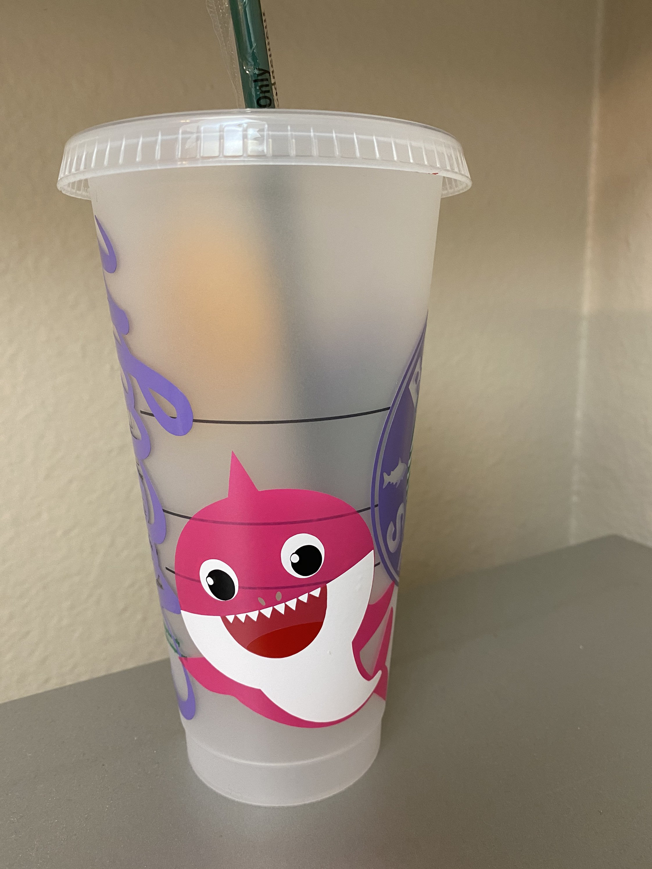 Baby Shark Cup | Baby Shark Starbucks Cup | Kids Cup | Kids Starbucks ...