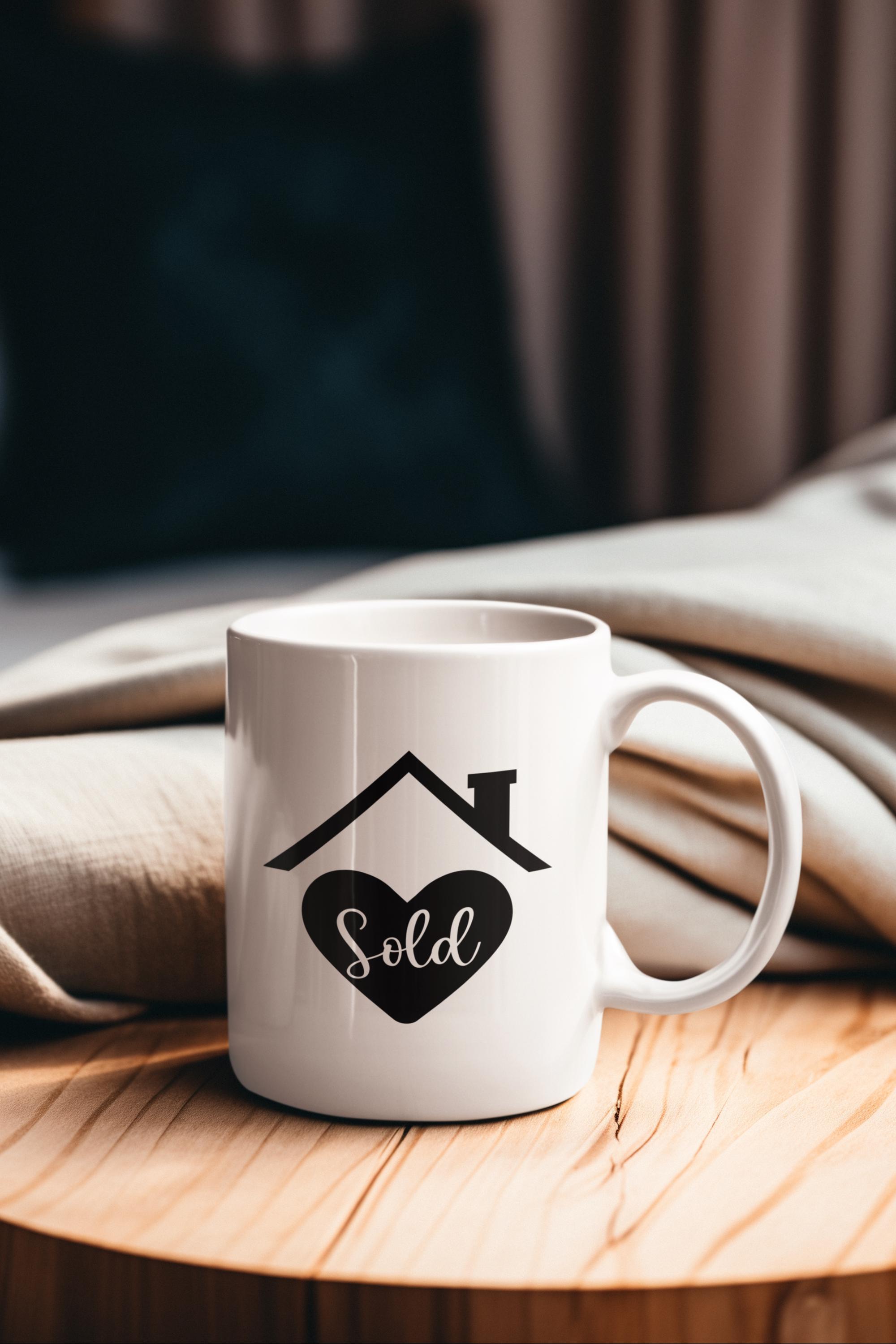 Heart Sold House SVG, Real Estate Sold Sign, Home Sweet Home, Digital ...
