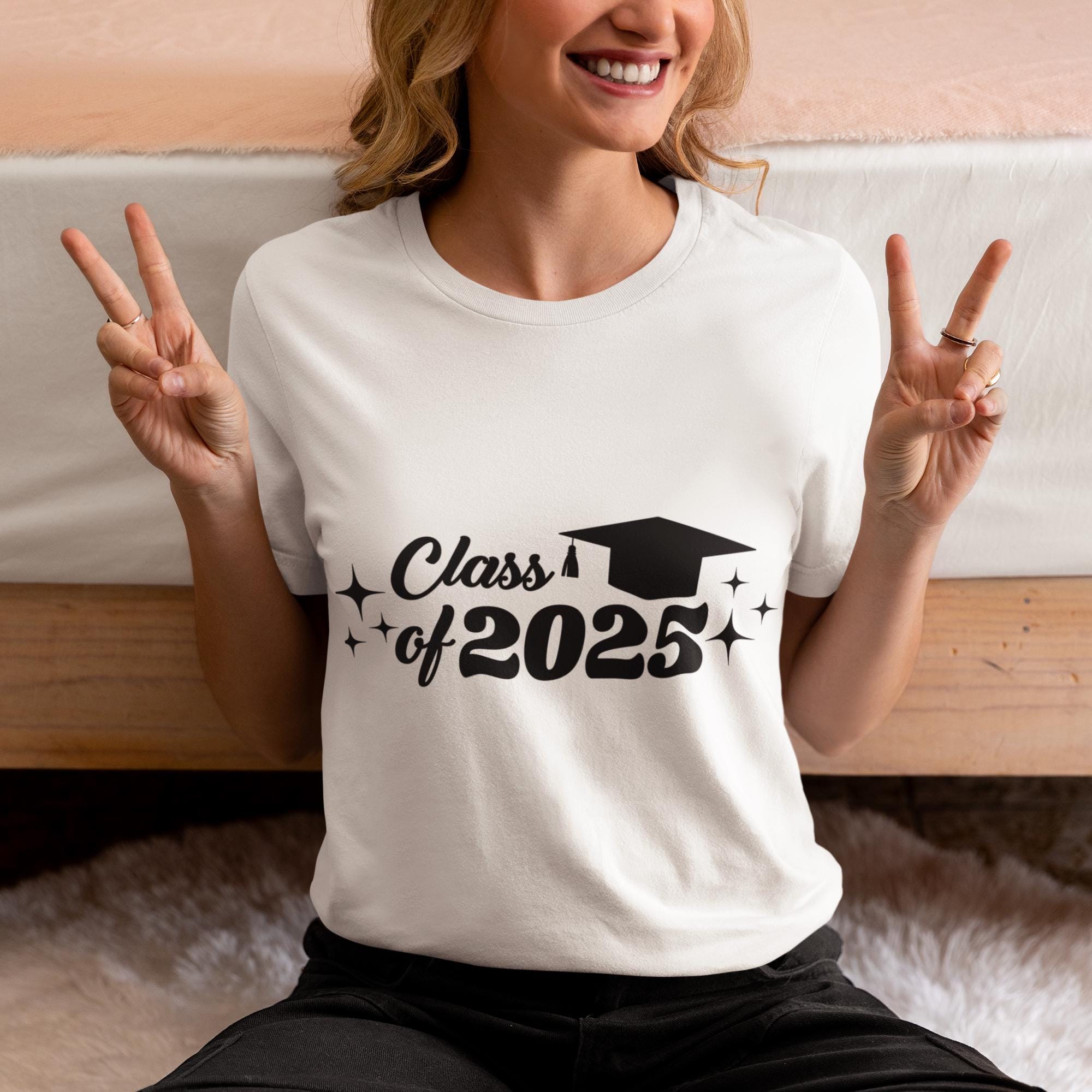 Class of 2025 Graduation Design - Graduation Cap With Sparkles ...
