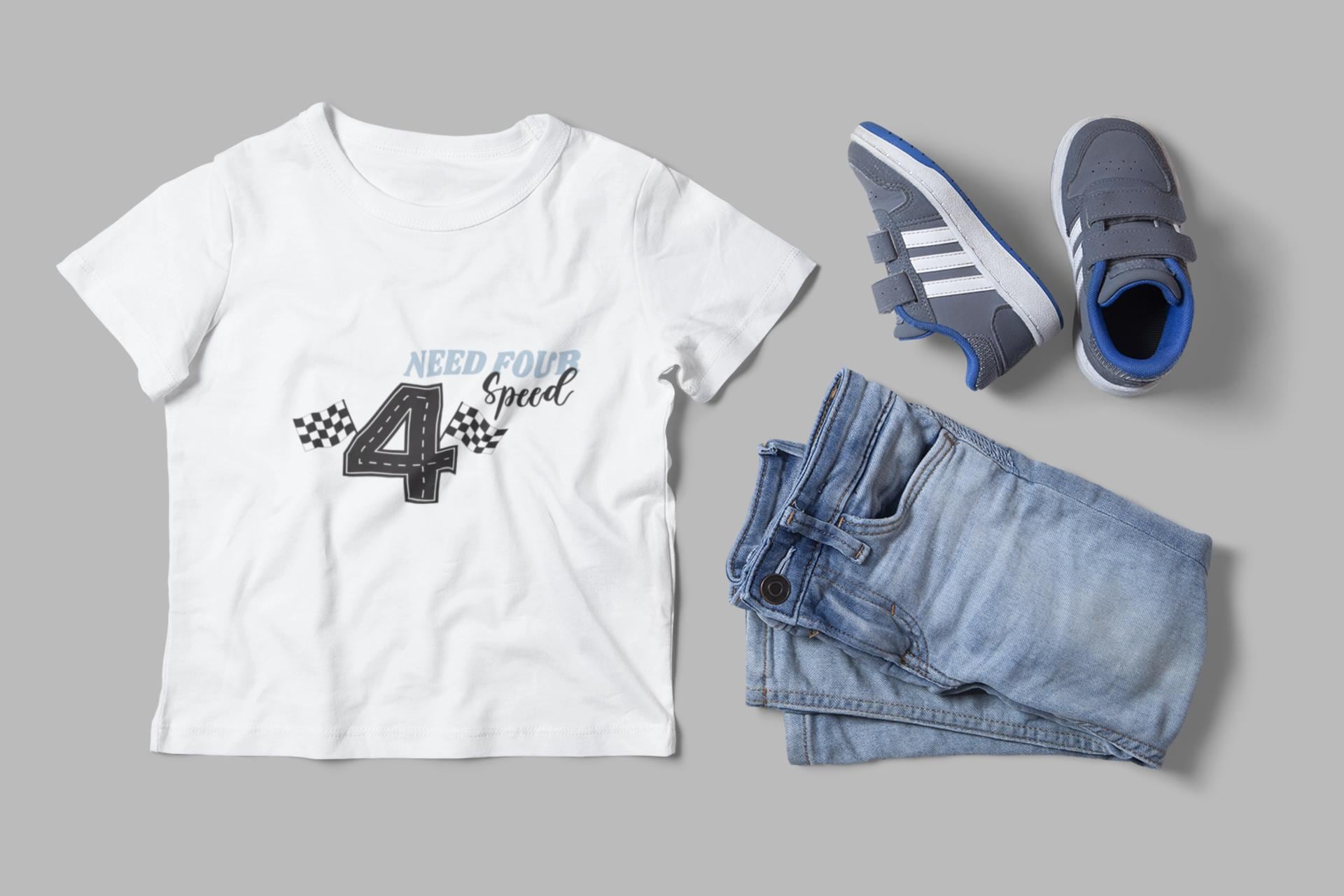 Need Four Speed Race Car Birthday SVG – Road Number 4 With Checkered ...