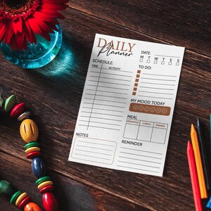 Daily Task Planner Svg, Daily Routine Svg, Printable to Do List Svg ...