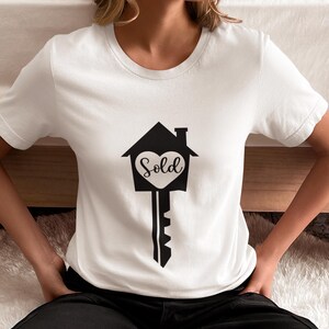 Sold Key With House Design SVG, Real Estate Themed Clipart SVG, Sold ...
