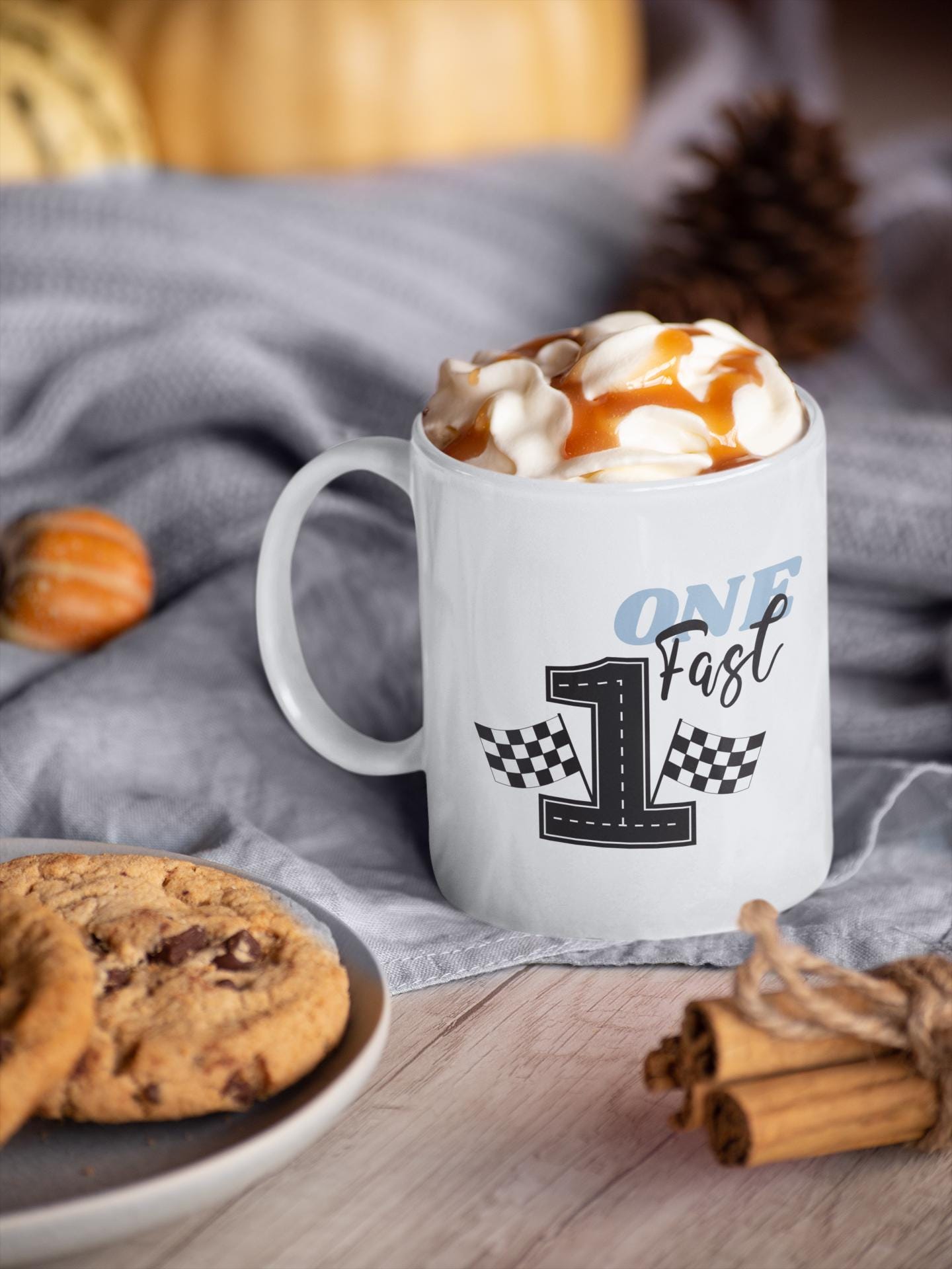 One Fast Birthday SVG - Race Car Themed First Birthday Design With ...