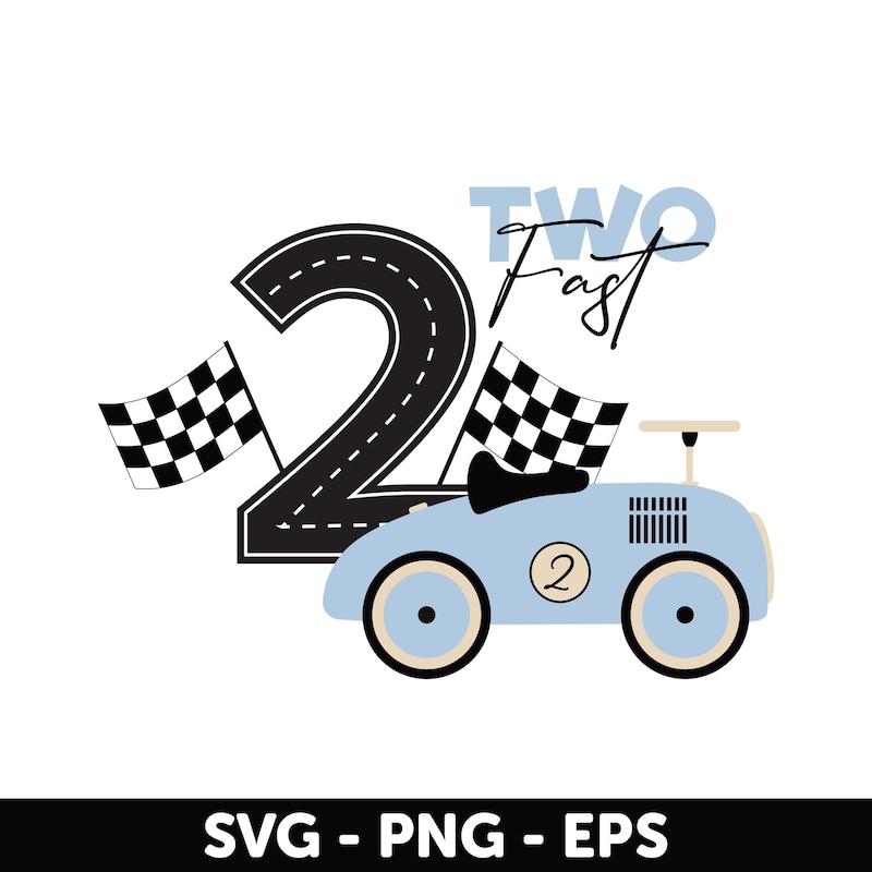 Two Fast Birthday - Etsy