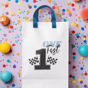 One Fast Birthday SVG - Race Car Themed First Birthday Design With ...