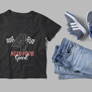 Need Four Speed Birthday SVG - Racing Theme Printable for Kids ...