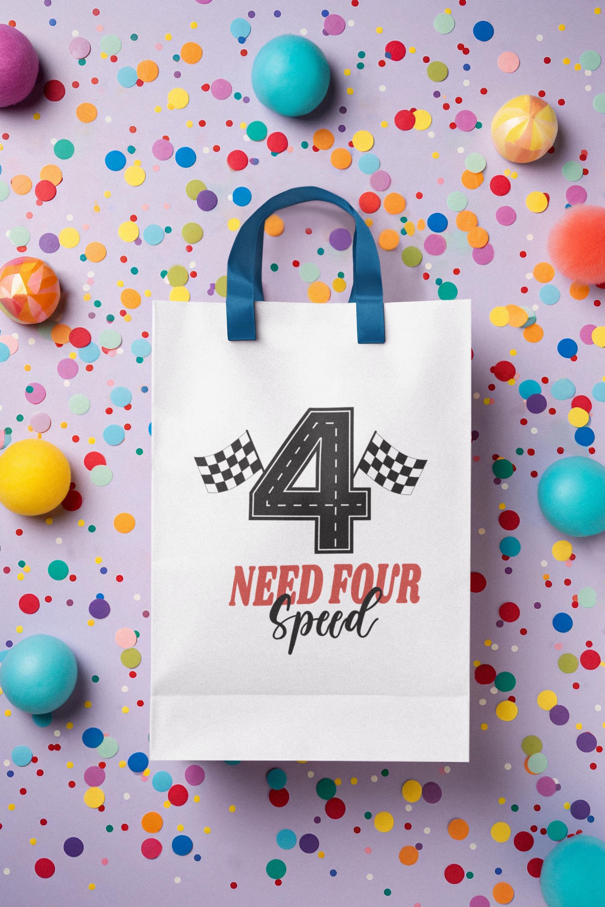 Need Four Speed Svg, Race Car Birthday Design, 4th Birthday Party ...