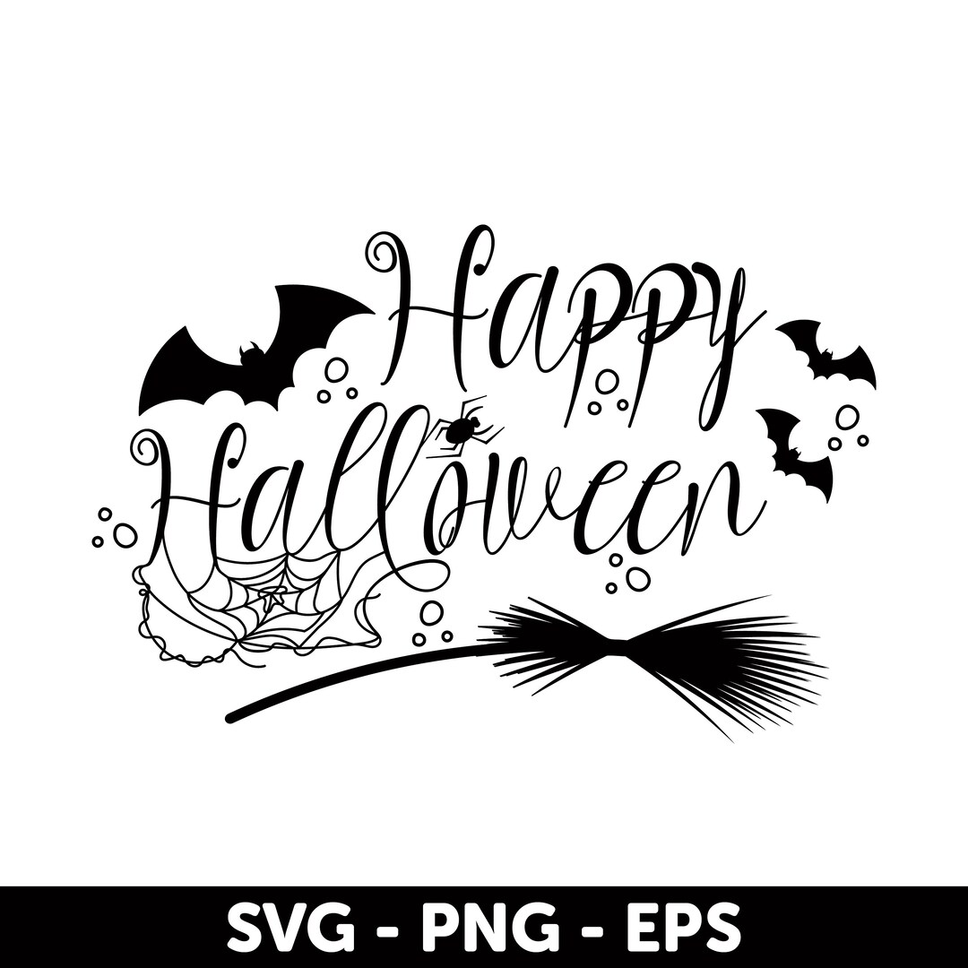 Happy Halloween SVG, Halloween Decor SVG, Halloween Quote SVG ...