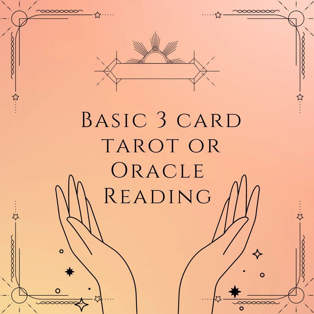 Basic Three Card Readings. Tarot or Oracle Cards - Etsy