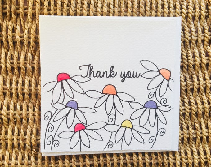 Sweet Daisy Thank You | Handmade Thank You Card | Sending Love and ...
