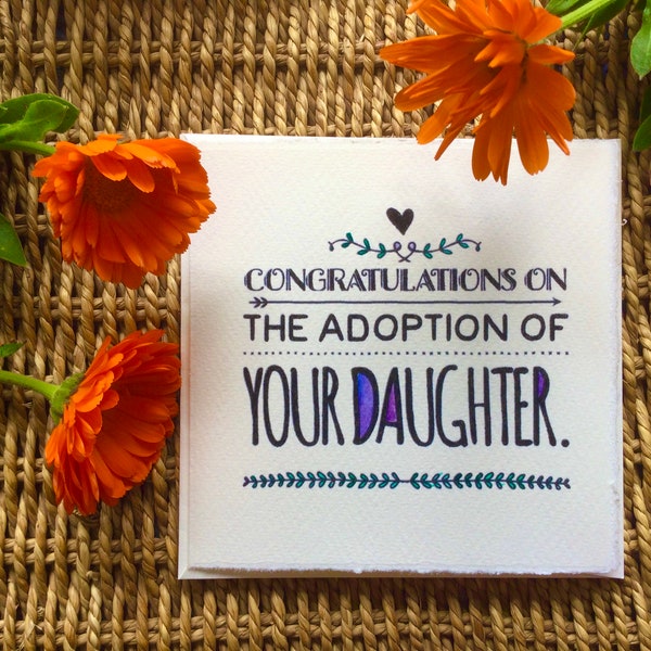Adoption Card - Etsy UK