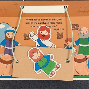 Jesus Heals the Paralytic Craft (SOLD INDIVIDUALLY) - Etsy