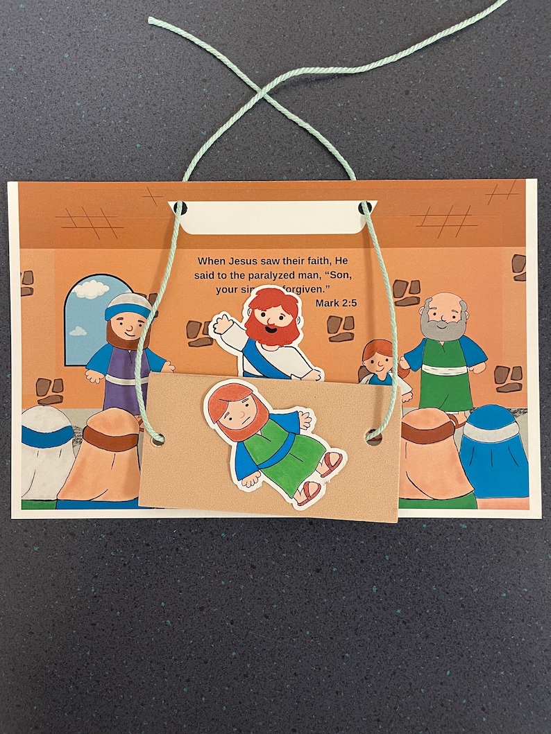 Jesus Heals the Paralytic Craft (SOLD INDIVIDUALLY) - Etsy
