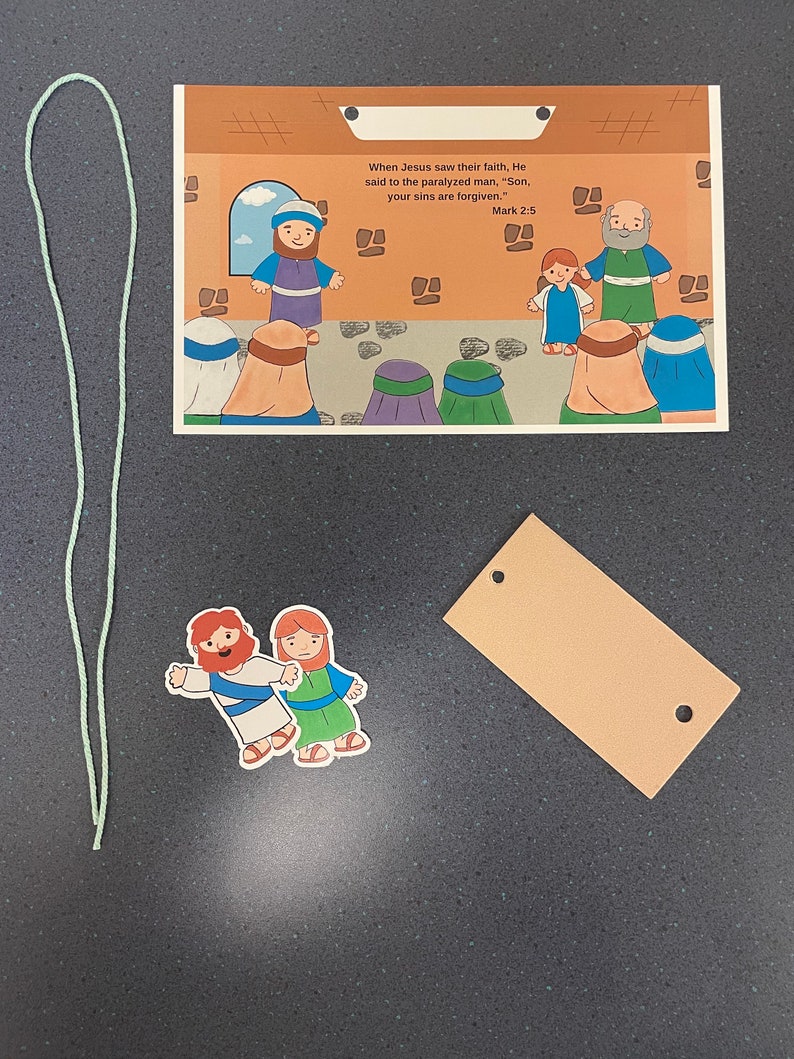 10 Pack - Jesus Heals the Paralytic Craft - Etsy