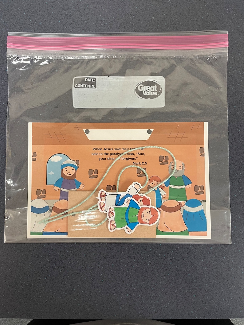 Jesus Heals the Paralytic Craft (SOLD INDIVIDUALLY) - Etsy