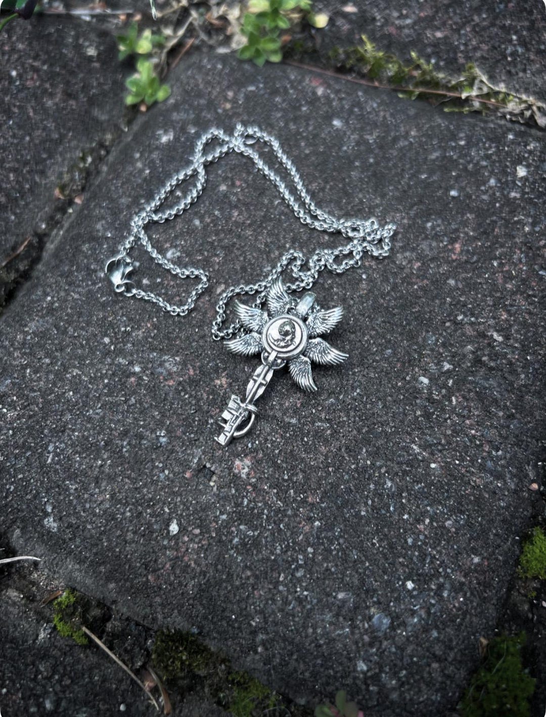 Six Winged Key of the Unborn, Seraphim RE8 Jewelry, Sterling Silver ...