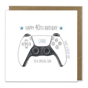 Personalised Gaming Birthday Card, PS5 Greeting Card - Etsy