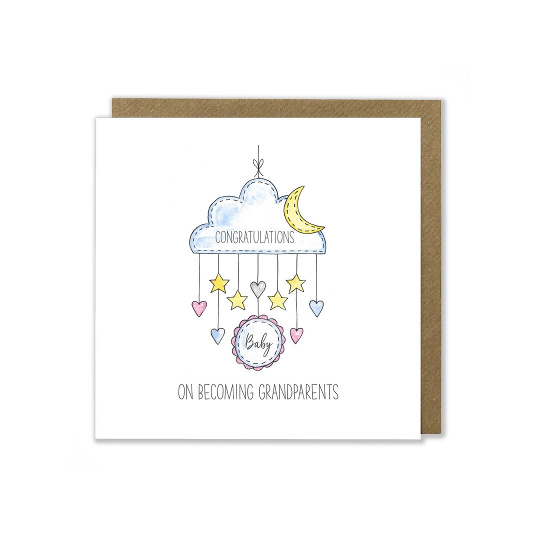 New Baby Card, Becoming Parents Card, Becoming Grandparent Card, New ...