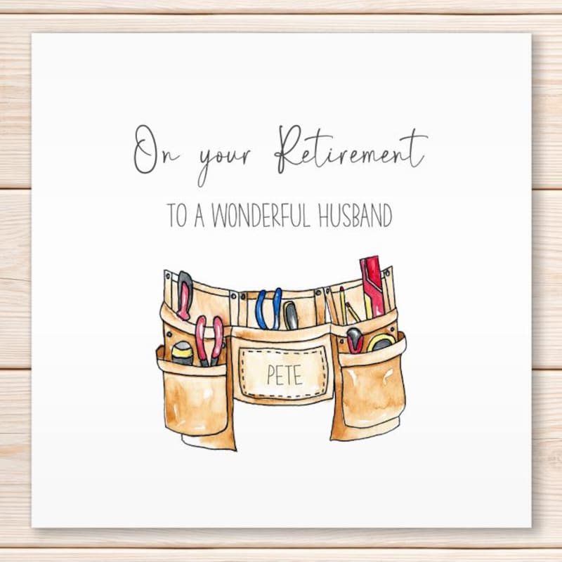 Carpenter Retirement Card - Etsy